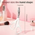 Eyebrow Trimmer Scissor for Women, 2-in-1 Professional Stainless Steel ...