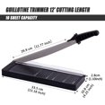 "ZeenArt 12"" Portable Small Paper Trimmer Cutter, 8-10 Sheet Capacity ...