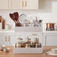 2 Tier Paper Plate Dispenser for Kitchen Counter, Paper Plate Organizer ...