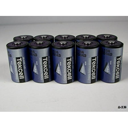 (10) 3.6V ADT Tekcell SB-AA02 14250 1/2AA LITHIUM BATTERIES - Walmart.com