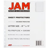 JAM Sheet Protectors, 8.5x11, Clear, 120 Sleeves/Pack - Walmart.com