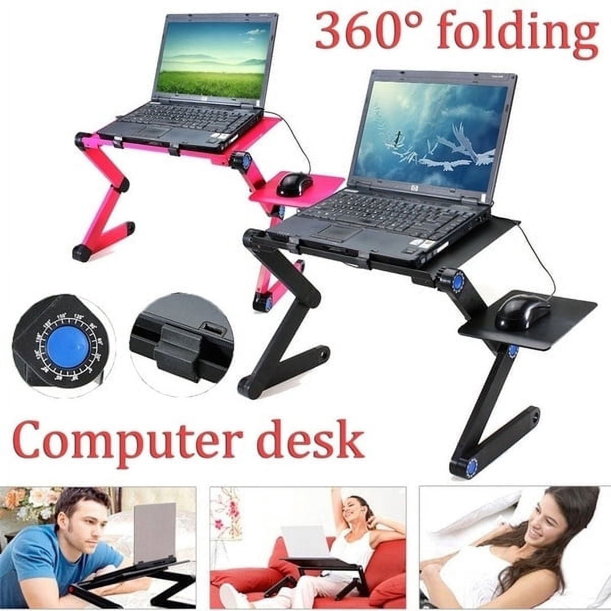 360° Adjustable Foldable Laptop Notebook Lap PC Folding Desk Table ...