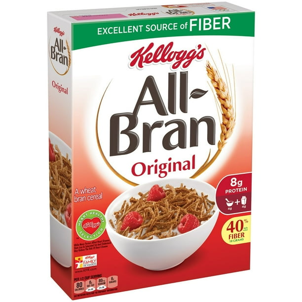 All Bran Cereal, Original, 18.3-Ounce Boxes (Pack of 5) | Bodega ...
