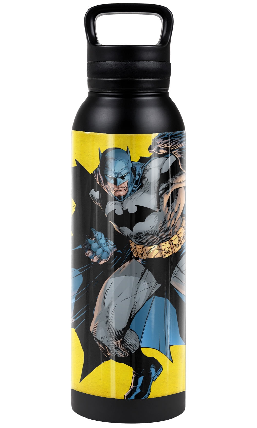 Batman Official Classic Logo 24 oz Insulated Canteen Water Bottle, Leak ...