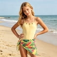 Byoo Little Girls Tropical Print Swimsuit Trendy UPF 50+ One Piece Wrap ...