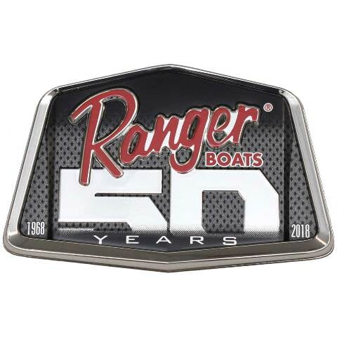 Ranger Boat Raised Emblem Decal 309777 | 50 Year Anniversary Sticker ...