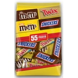 M&M's, Snickers & Twix Variety Pack Chocolate Candy Bars - 55 Pieces ...