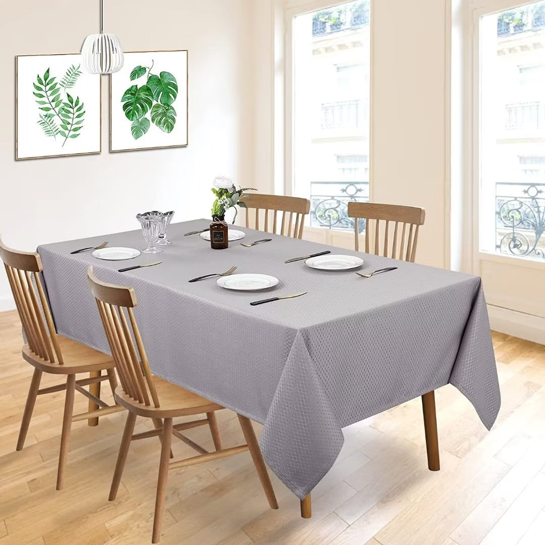 Haperlare Rectangle Oblong Tablecloth 60" x 102" Water Resistant Dust ...