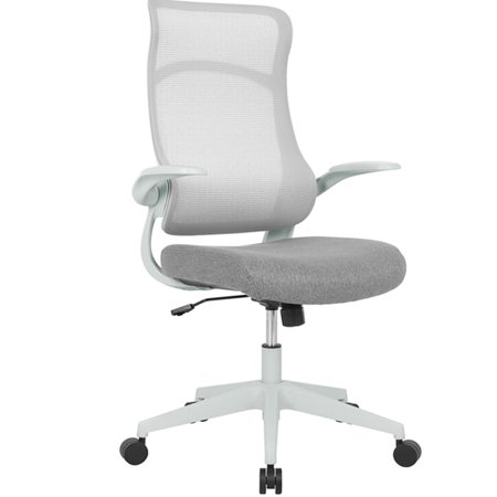 Chaise de bureau ergonomique en maille avec bras rabattables et dossier ...