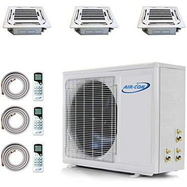 Multi Zone Mini Split Ductless Air Conditione Tri Zone 9000 9000 9000 3 ...