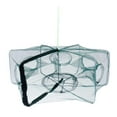 Foldable Fish Crawfish Eels Fishing Cast Dip Cage - Green, 6 Holes ...