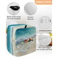 Aqua Blue Beach Stand Mixer Dust Cover with Storage Pocket & Handles ...