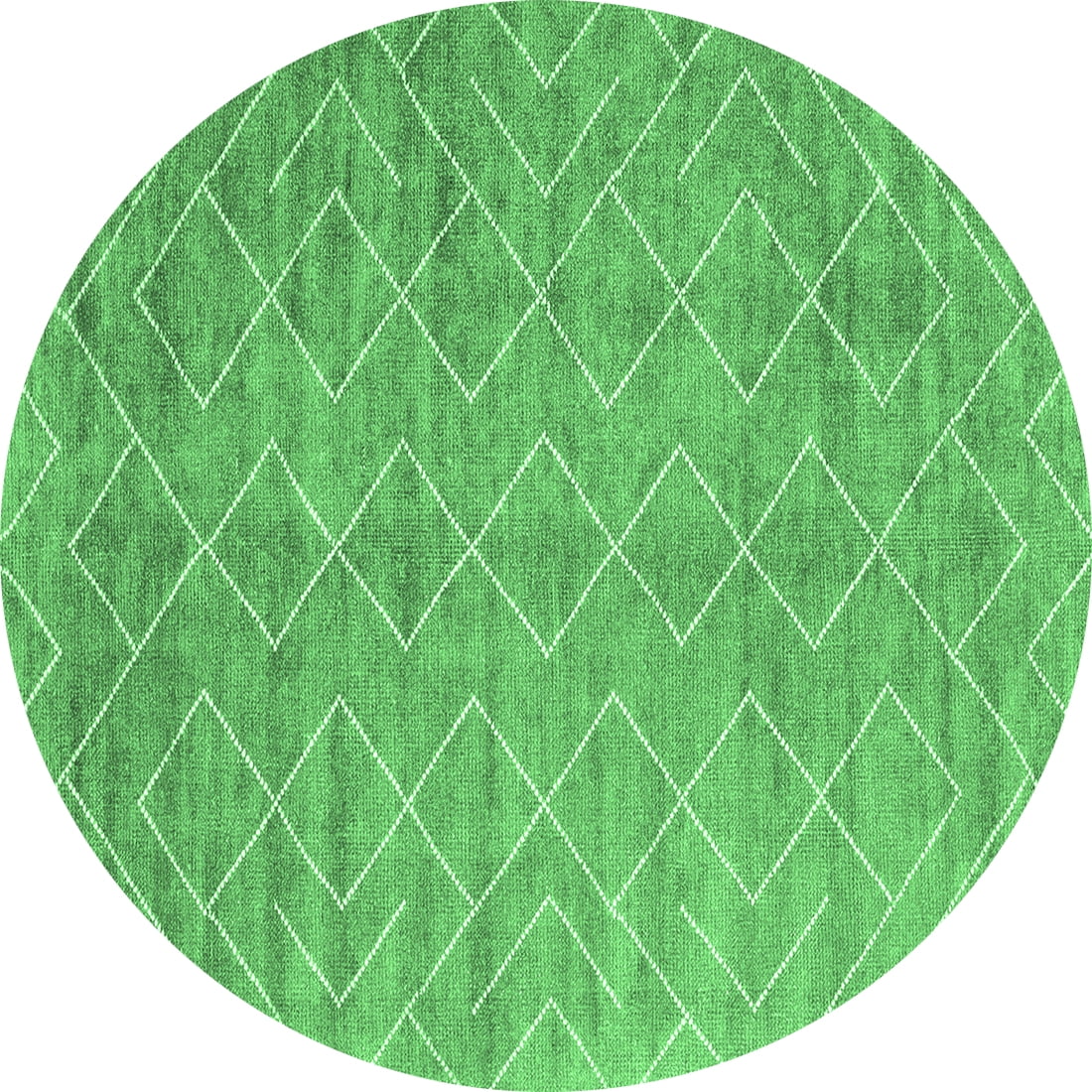 Ahgly Company Indoor Round Abstract Emerald Green Contemporary Area ...