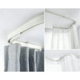 GXCZ Curtain Rods For Windows Wall/ceiling Mounted Curved Curtain Rod ...