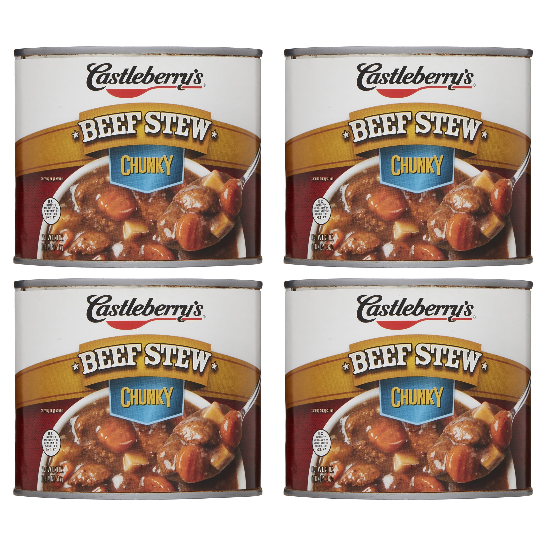 (4 pack) Castleberry's American Originals Classic Beef Stew, 20 oz ...