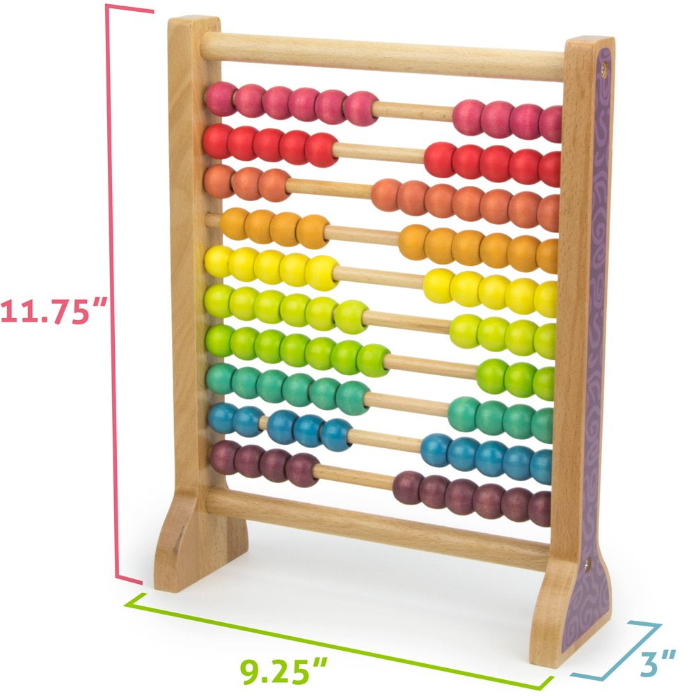 Wooden Abacus Classic Counting Tool, Counting Frame Educational Toy ...