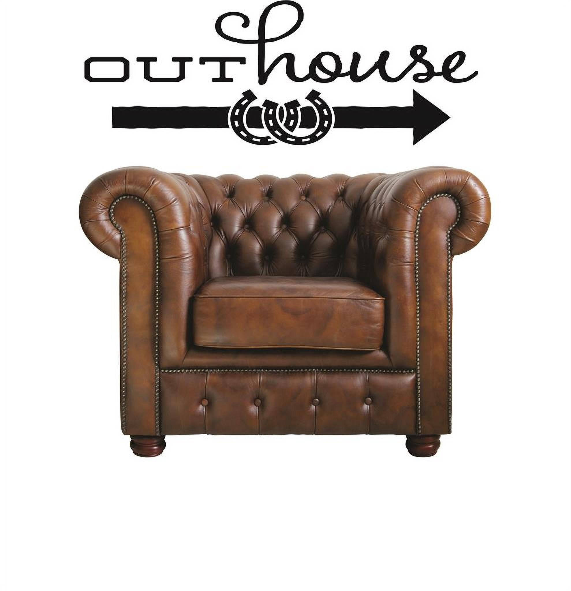 Custom Wall Decal Vinyl Sticker : Outhouse Vintage Sign Western Cowboy ...