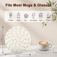 8 Piece Coaster Set with Holder, Absorbent Cotton Woven Cup Coasters 8 ...