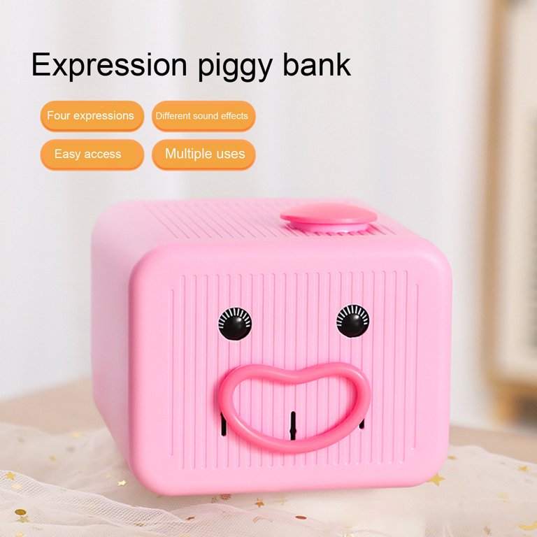 Bank With Face Cartoon