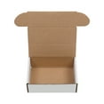 Hassch 50 Corrugated Paper Boxes 6X4X2 "(15.2 * 10 * 5Cm) White Outside ...