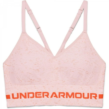 Under Armour Women's Seamless Low Long Heather Bra , Beta Tint (659 ...