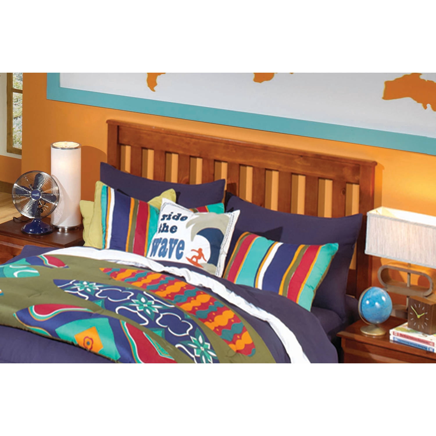 American Furniture Classics Queen Flat Headboard, Merlot Finish ...
