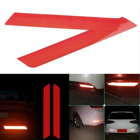 Universal Car Reflective Strip Stickers Tape Car Bumper Night Safety ...