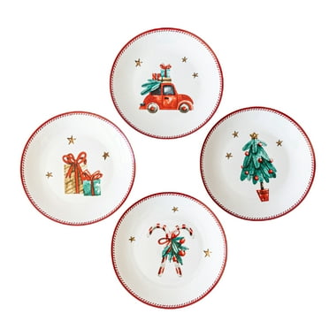 Spode Christmas Tree Canape Plates - Set of 4 | Peppermint Design ...