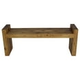 Haussmann® Teak Block Bench 48 x 12 x 19 inch High KD Oak Oil - Walmart.com