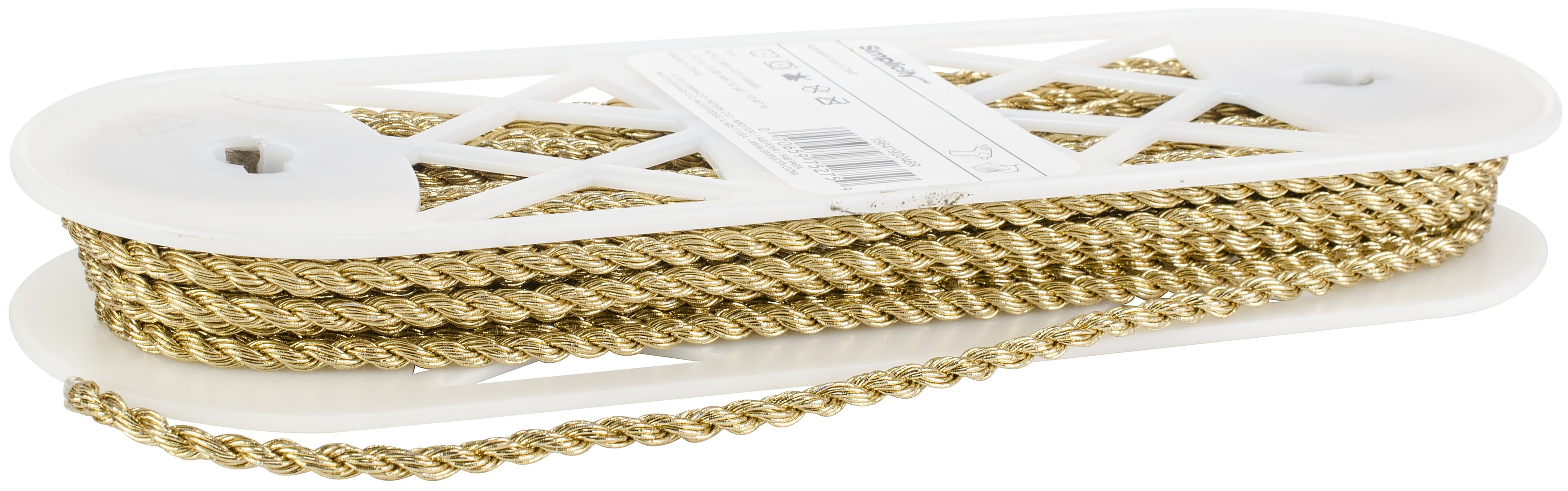 Simplicity Metallic 2-Ply Twist Cord 1/4"X12yd-Gold - Walmart.com ...