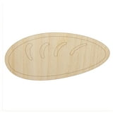 Loaf of Bread Doodle Wood Shape Unfinished Piece Cutout Craft DIY ...