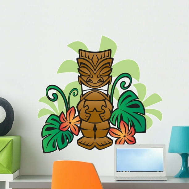 Exotic Tiki God Wall Decal Sticker by Wallmonkeys Vinyl Peel and Stick ...