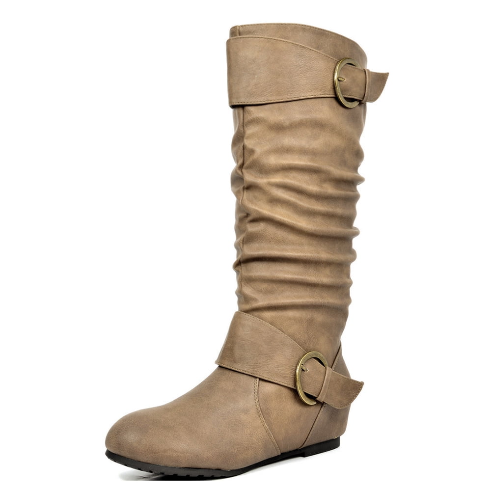 DREAM PAIRS Women's Knee High Low Hidden Wedge Boots URA-W - Walmart.com