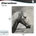 Stupell Industries Modern Ranch Horse Canvas Wall Art, design by Chad ...