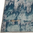 ReaLife Rugs Machine Washable Printed Abstract Modern Blue Eco-friendly ...