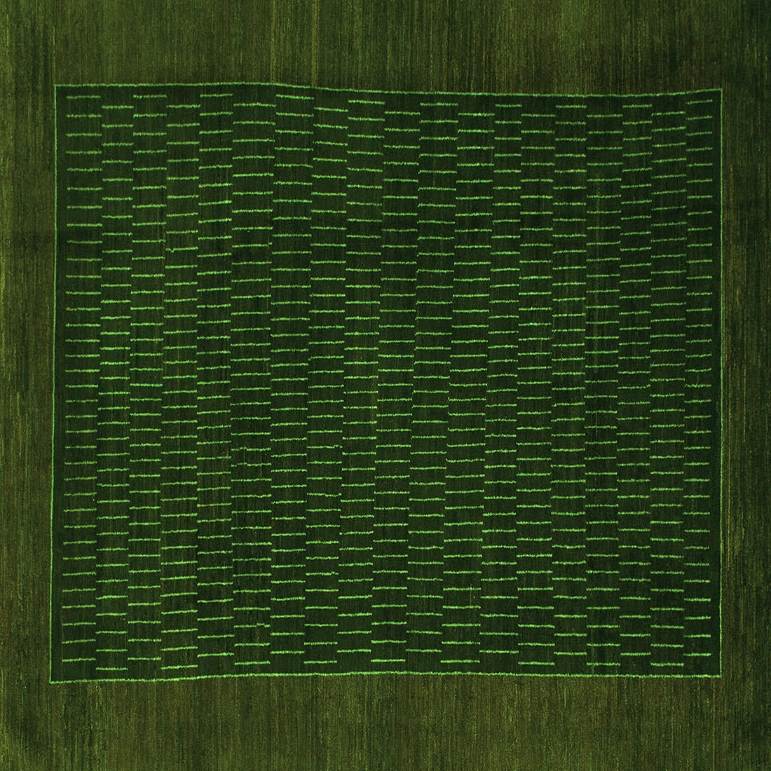 Ahgly Company Indoor Square Abstract Green Modern Area Rugs, 6' Square ...
