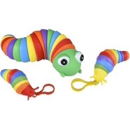 Set of 2 Dolphins Wiggle - Large Articulated Jointed Moving Slug Toy ...
