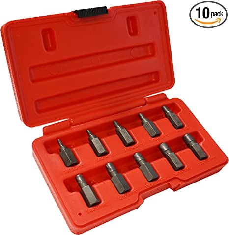 Easy Out Broken Screw Remover Hex Head Multi-Spine Screw Extractor Set ...