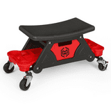 M-AUTO Adjustable Rectangular Roller Tool Box Padded Chair with Storage ...