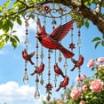 2026 Graceful Hummingbird Wind Chime, Wind Chimes for Outside, Stained ...