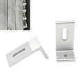 10Pcs Adjustable L Feet Solar Panel Brackets Aluminum Alloy Slotted L ...