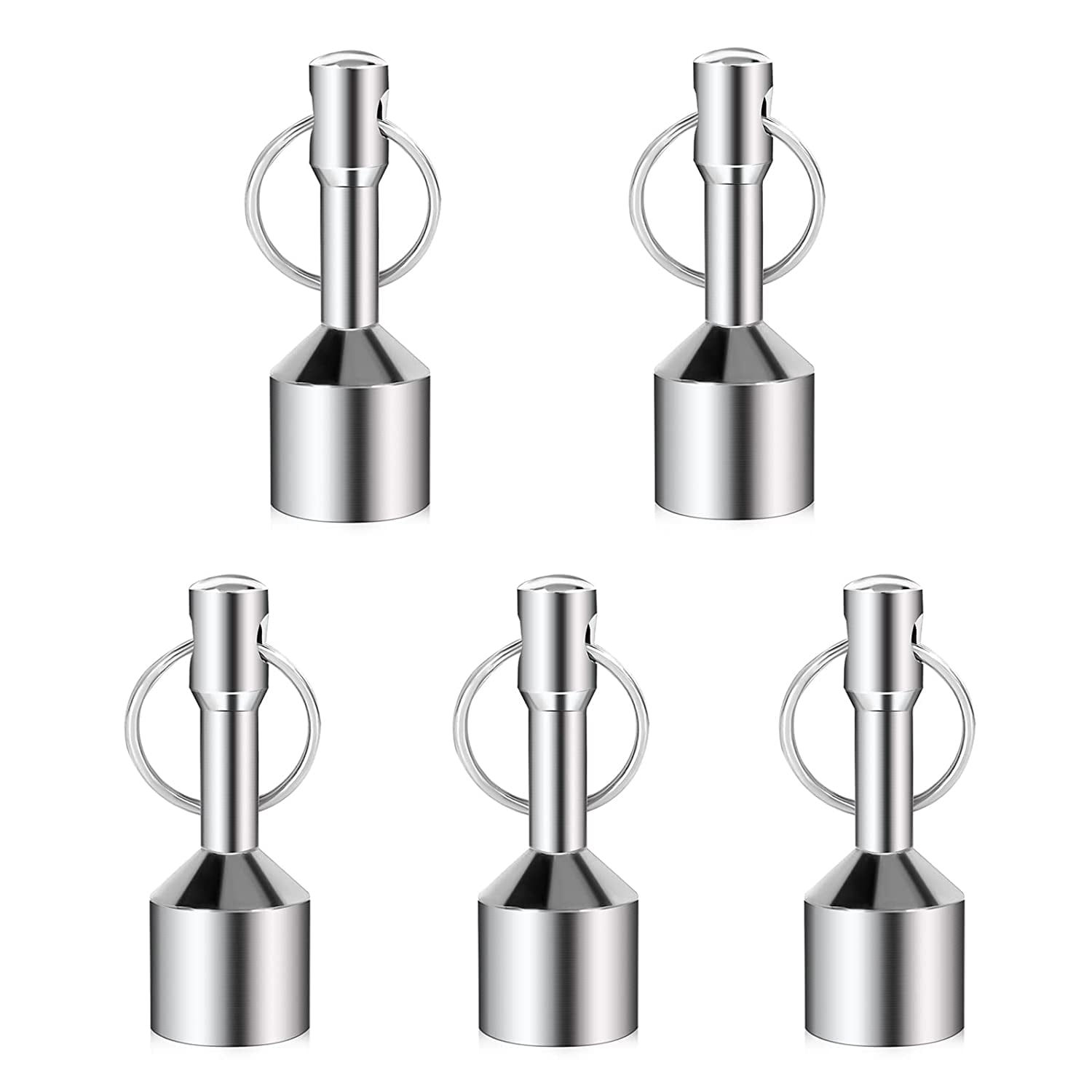 5Pcs 15mm Keychain Magnet for Testing Brass, Neodymium Anti-Rust Magnet ...