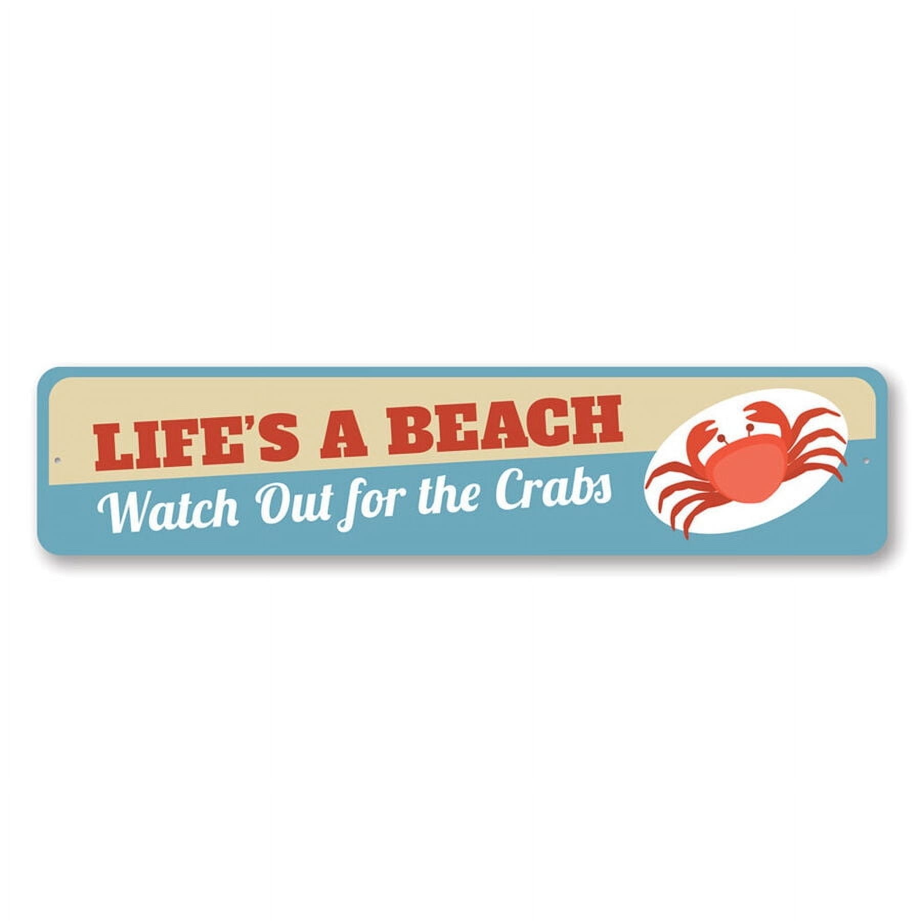 Letrero de metal con texto "Life's A Beach" (La vida es una playa ...