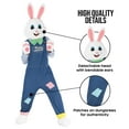 Morph Deluxe Easter Bunny Costume, Unisex Adult Rabbit Jumpsuit Mascot ...