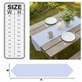 Blue Grid Table Runner Linen Burlap Table Runner 72 Inches Long ...