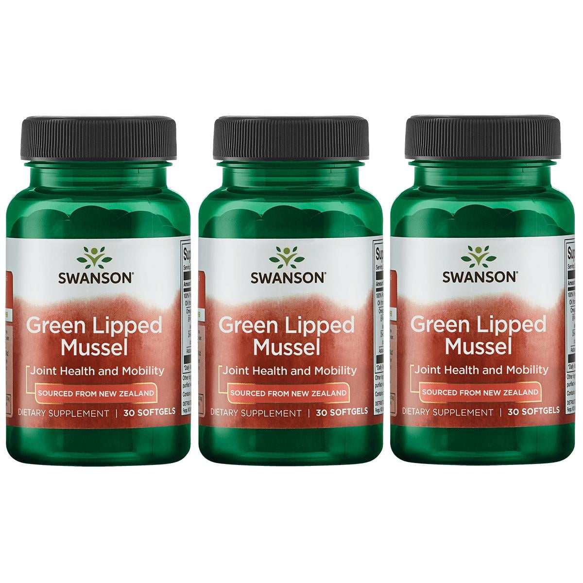 Swanson Green Lipped Mussel 30 Sgels 3 Pack - Walmart.com