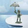 Pitycbo Frog Open An Umbrella Garden Statue, Garden Sculpture Resin ...