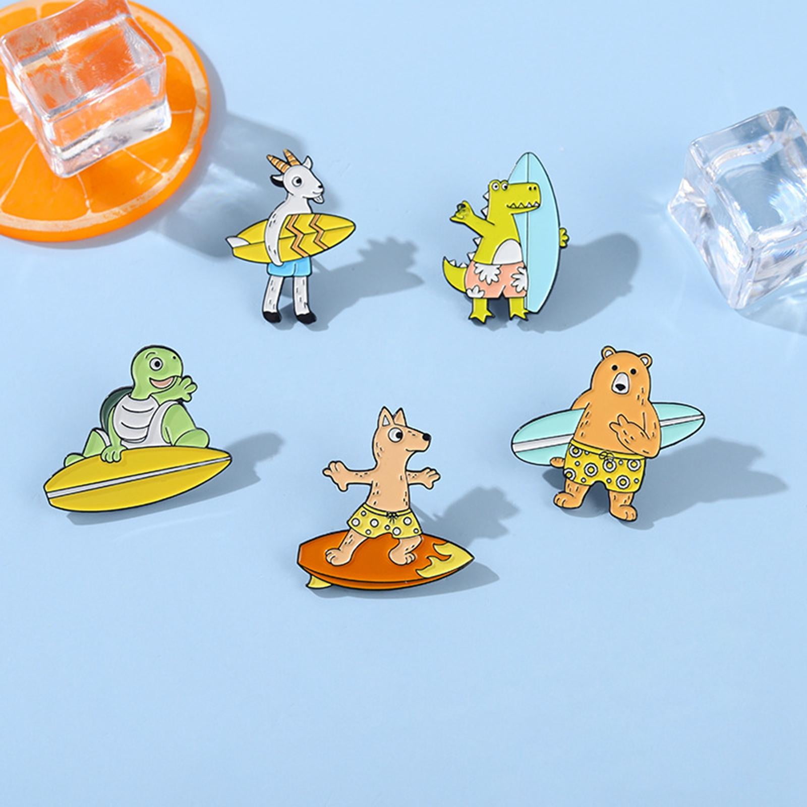 Broches de 5 piezas Hugo colección de pines de dibujos animados ...