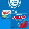 Jell-O Family Size Berry Blue Gelatin Dessert Mix, Artificially ...