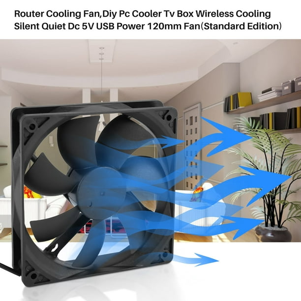 Router Cooling Fan,Diy Pc Cooler Tv Box Wireless(Standard Edition ...